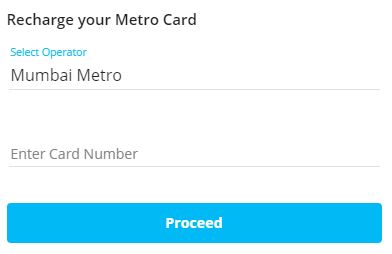 Paytm – Get 10% Cashback on Mumbai Metro Card Recharges